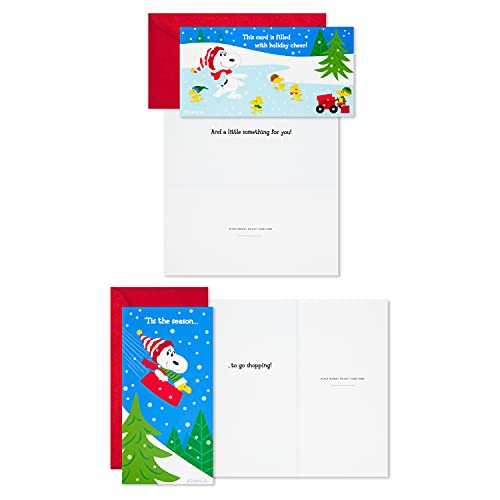Snapklik.com : Hallmark Peanuts Christmas Gift Card Holders Or Money ...