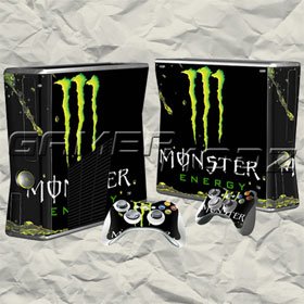 Amazon.com: Monster XBOX 360 Standard Skin Set - Console with 2 ...