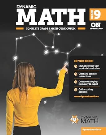 Dynamic Math Book – Ontario Grade 9 - MTH1W – Complete De-streamed ...