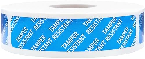Amazon.com : Tamper-Resistant Blue Metallic Labels, 0.75" x 3.5 ...