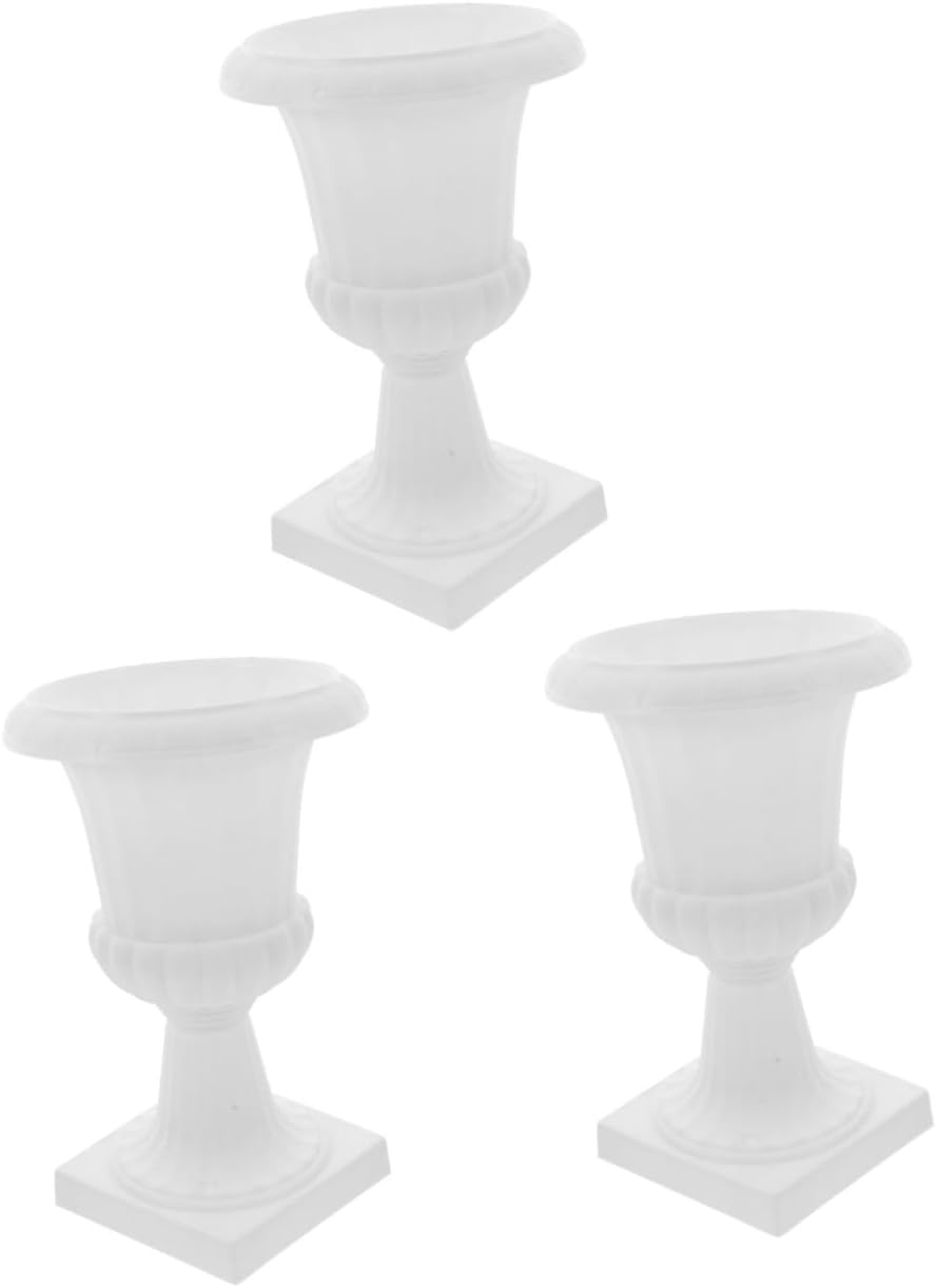 Amazon.com : GANAZONO 3pcs Flowerpot Vintage Ornaments Plastic Vase ...