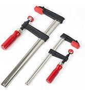 WORKPRO Wood Clamps Bar Clamps Set 2-Piece, Heavy Duty Quick Slide ...