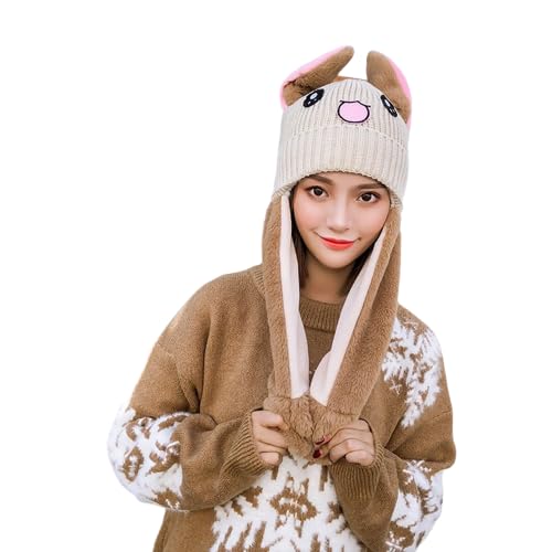 Buy BRATS N BEAUTY®- Women/Ladies/Girls Moving Ear Plush Fleece Cap for ...