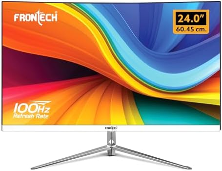 FRONTECH Ultima Series 24 Inch Curved LED Monitor| Refresh Rate 100Hz ...