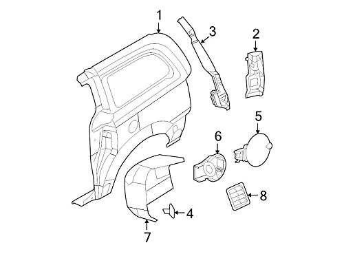 Amazon.com: Mopar 68260545AA EXHAUSTER QUARTER PANEL : Automotive