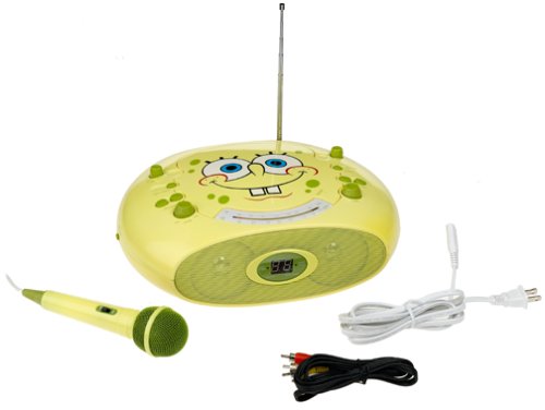 SpongeBob Squarepants Portable CD AM/FM Karaoke System : Amazon.in ...