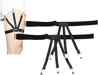 Amazon.com: LNtech Mens Shirt Stays Adjustable Elastic Shirts Holder ...