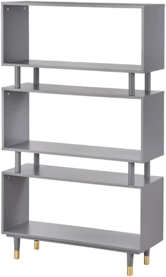 Amazon.com: TRP Gray Modern Style Book Shelf Organizer 59.5'' H X 34.6 ...