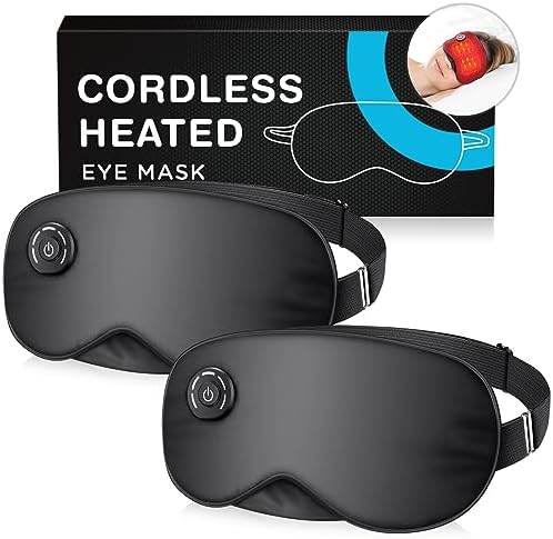 Amazon.com: Heated Eye Mask, Rechargeable Eye Heating Pad with ...