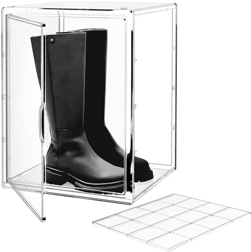 Amazon.com: Shoe Boxes Large Clear Stackable Boot Boxes with Magnetic ...