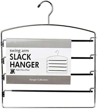 Amazon.com: Whitmor Swing Arm Slack Hanger, Chrome : Home & Kitchen