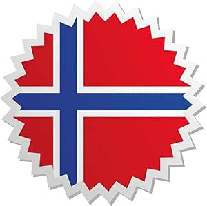 Amazon.com - Norway Star Flag Car Bumper Sticker Decal