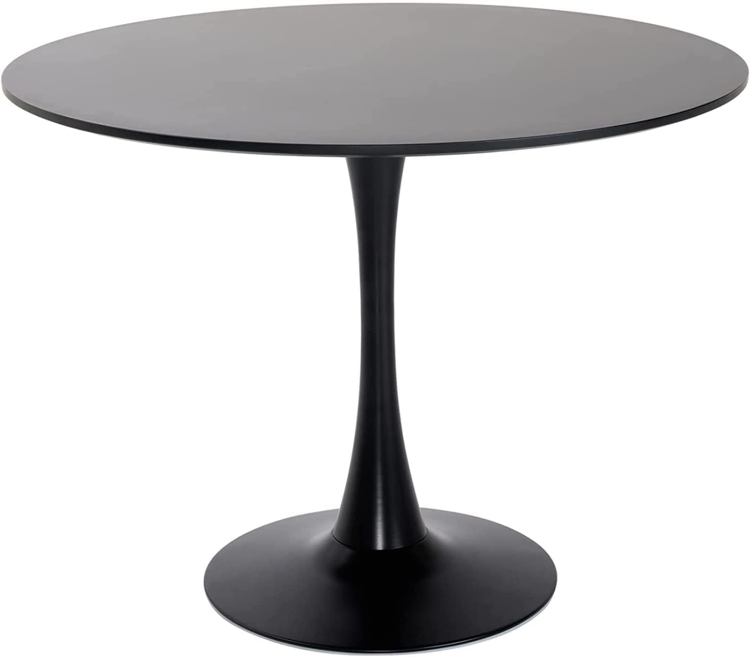 Amazon.com - Ufurpie 42" Round Dining Table,Mid-Century Black Tulip ...