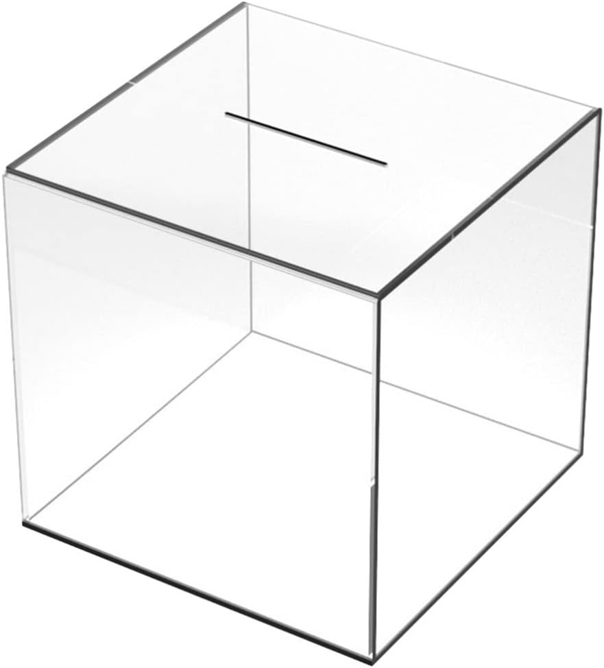 STOBOK Piggy Bank Desktop Saving Pot Transparent Saving Money Bank for ...