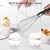Amazon.com: U-Taste Balloon Whisk for Cooking: 18/10 Stainless Steel ...