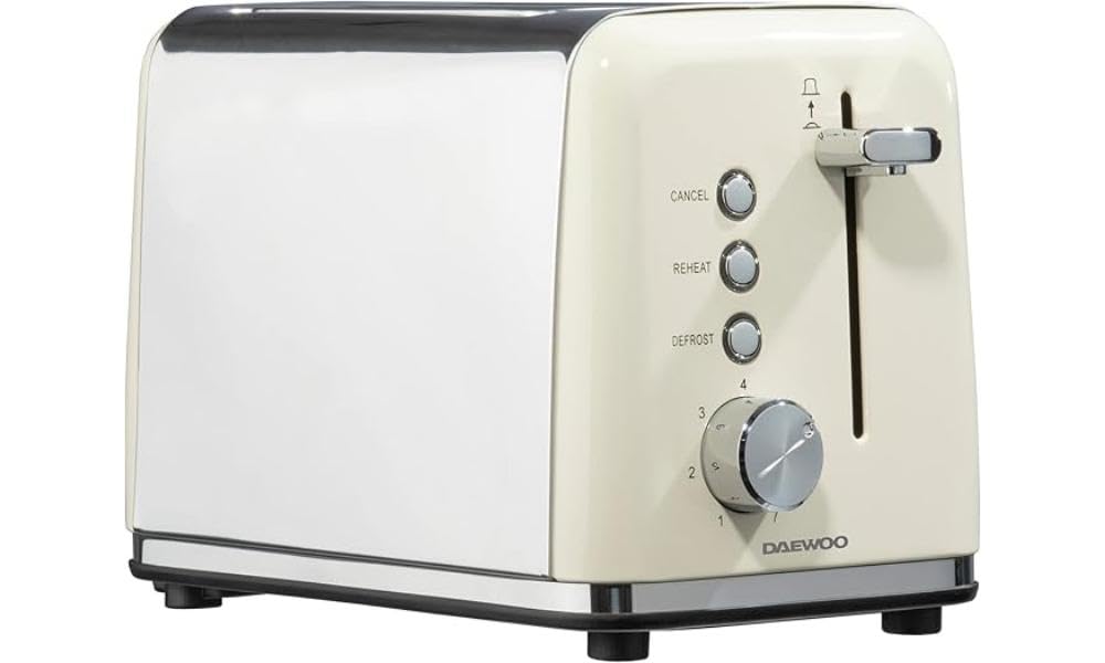 Daewoo Kensington, Toaster 2 Slice, Stainless Steel, Removable Crumb ...