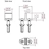 JUBEST Silver Aluminum Floor Guide for Sliding Barn Door Hardware Set ...