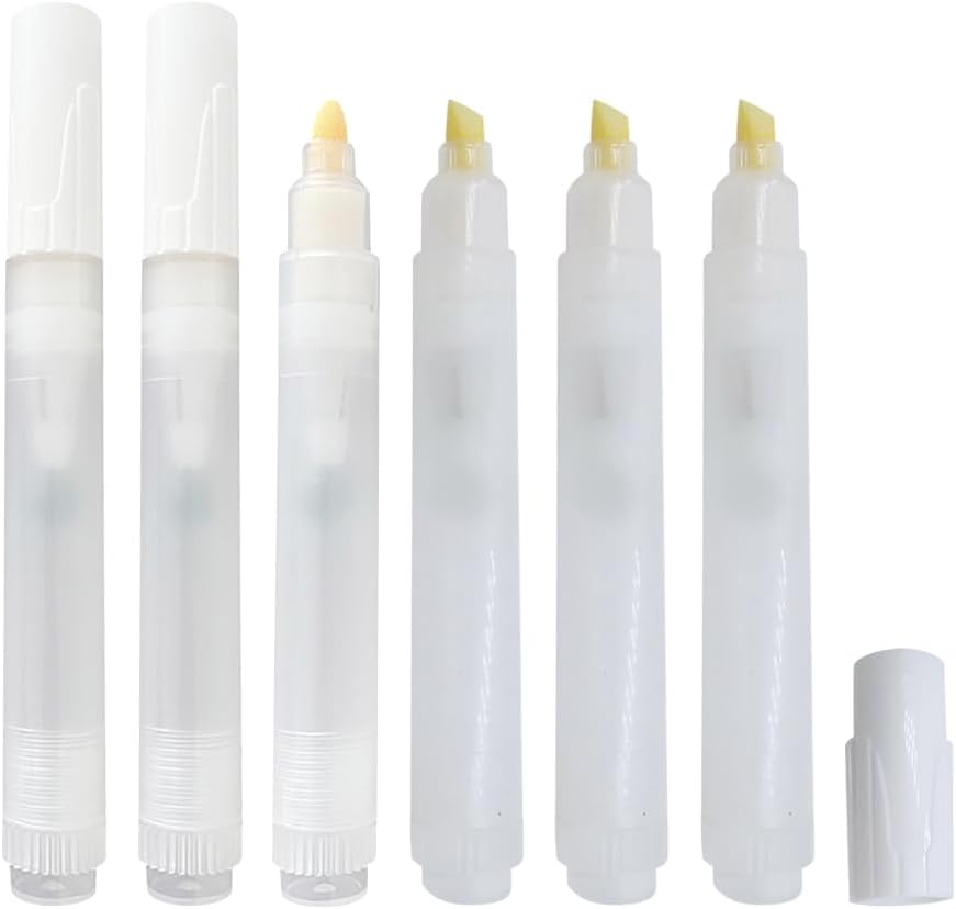 Amazon.com : ccHuDE 6 Pcs 3mm 6mm Refillable Painting Pens Empty ...