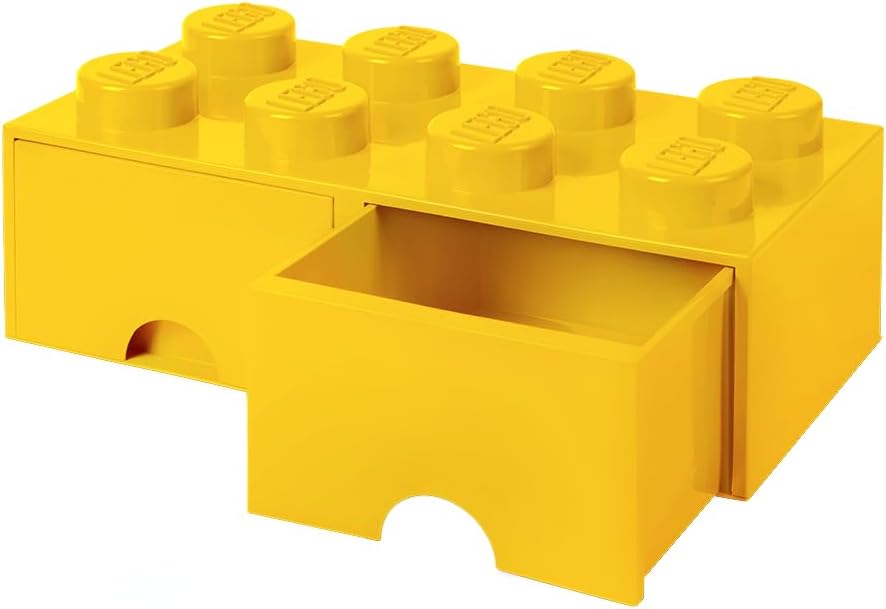 Amazon.com: Lego Brick Drawer 8 Bright Yellow : Toys & Games