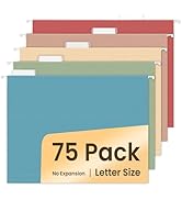 Amazon.com : SUNEE Hanging File Folders, 75 Pack Reinforced Hang ...