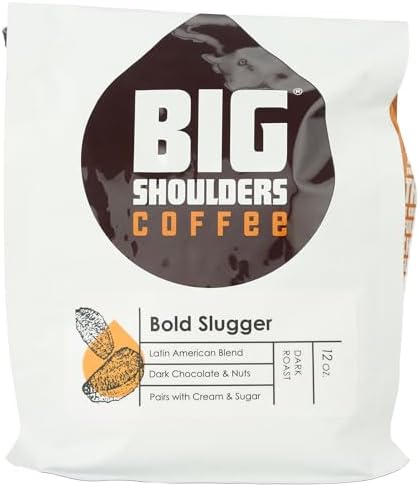 Amazon.com : Big Shoulders Coffee, Coffee Bold Slugger, 12 Ounce ...