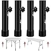 Amazon.com: Laowu 8 PCS Folding Table Leg Extenders, 2 Levels ...