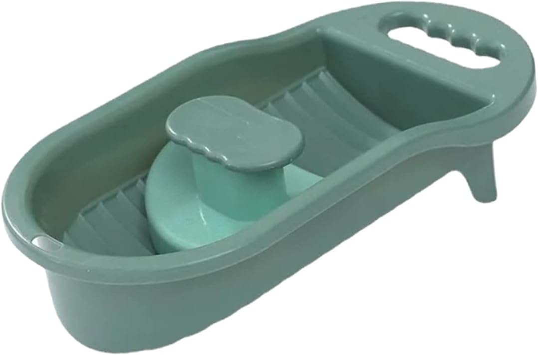 Amazon.com: Alipis Plastic Washboard with Brush, Wash Board for Clothes ...