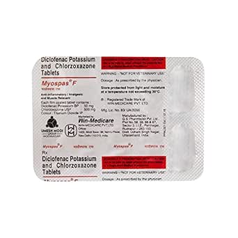 MYOSPAS F - Strip of 10 Tablets : Amazon.in: Health & Personal Care