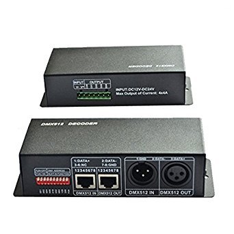 Generic 4CH*4A 4 Channel RGBW DMX 512 Decoder DC12-24V LED Controller ...