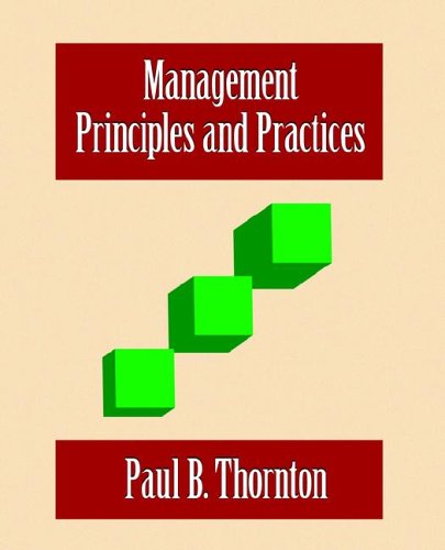 Amazon | Management - Principles And Practices | Thornton, Paul B ...