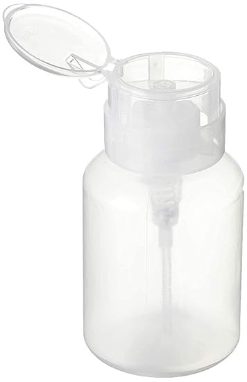 Nail Polish Remover Bottle, Push Down Pump Acetone Dispenser, Empty ...