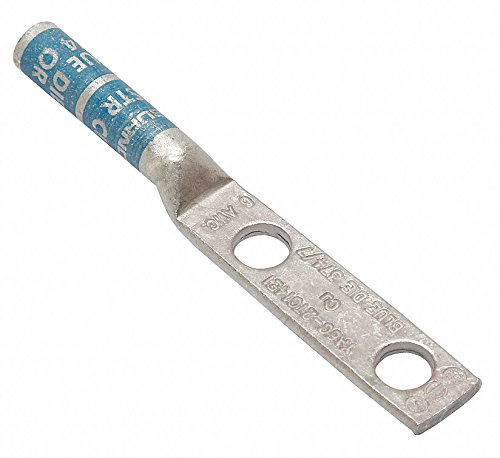 Amazon.com: Burndy Two-Hole Lug Compression Connector, Straight Barrel ...