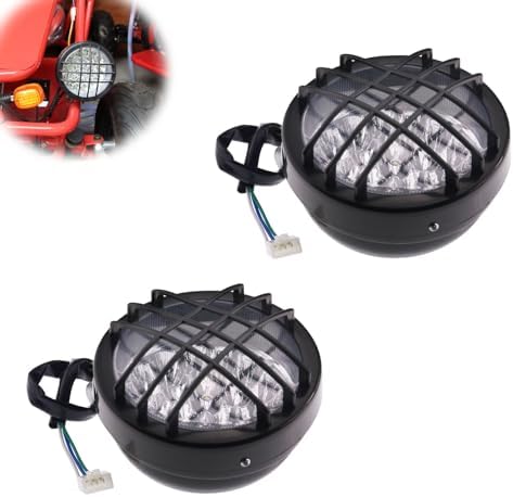 Amazon.com: PRO BAT 12V LED 3Wire Front Head Light ATV Headlight Lamp ...