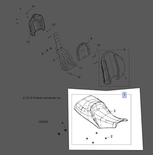 Amazon.com: Polaris 2014-2017 Sportsman 570 Seat Operator Touring ...