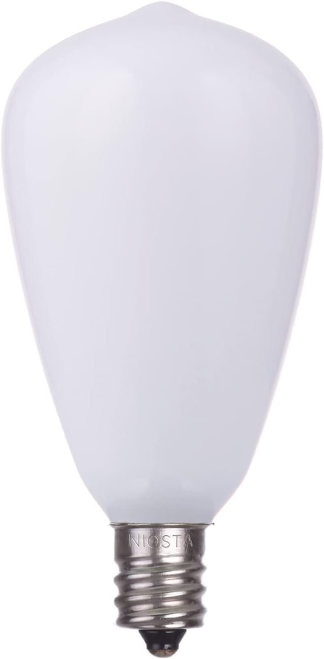 NIOSTA Full dimmable Edison Bulb for String Lights, Opaque ST38 Glass ...