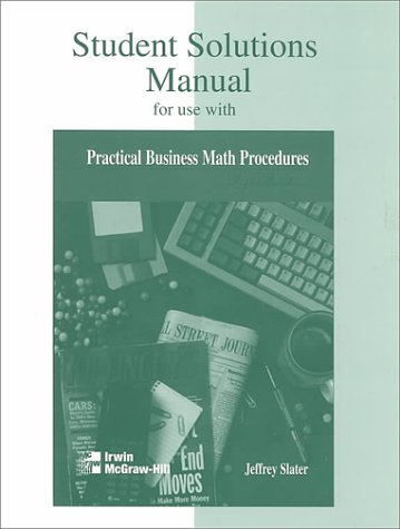 Practical Business Math Procedures: Slater, Jeffrey: 9780256215465 ...