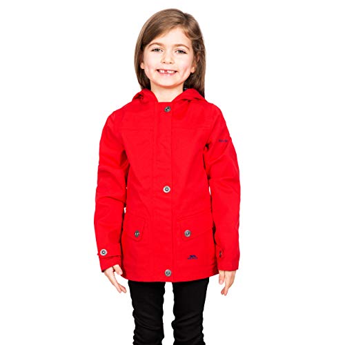 Trespass Girl's Seastream Waterproof Rain Jacket With Grown On Hood ...