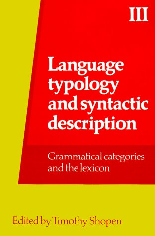 Amazon.com: Language Typology and Syntactic Description, Volume III ...