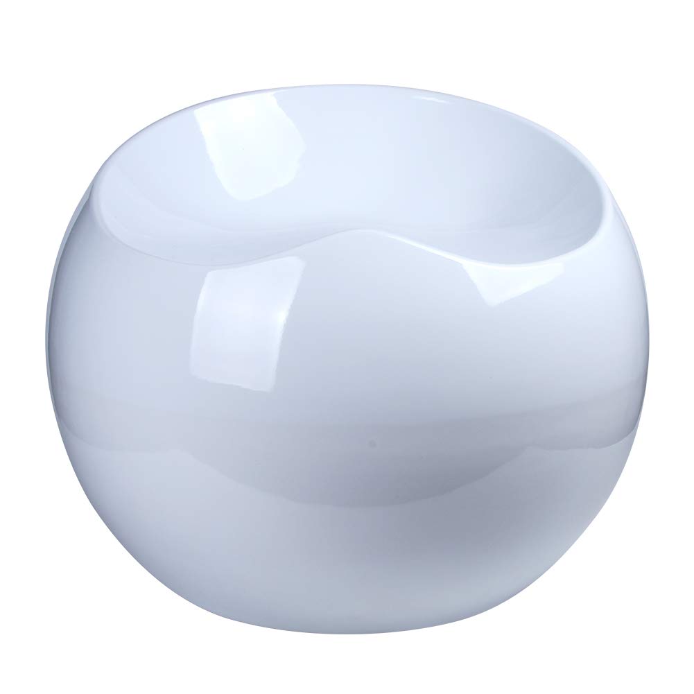 Buy Home TopGo Ball Chair Backless Round Lounge Chair Modern Fiberglass ...