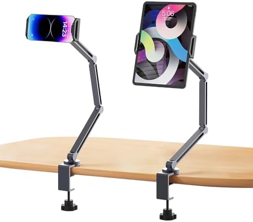 Amazon.com: YICOSUN Adjustable Desk Mount – Super Grip Tablet Arm ...