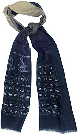 Amazon.com: Periodic table of elements scarf with gradient : Clothing ...