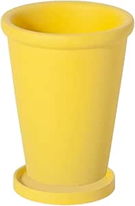 Amazon.com : HEXEH Flower Pots Solid Color Tall Slim Round Thick Side ...