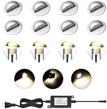LED Deck Light Kits (16 Pack), 12V Low Voltage LED Deck Lights, 42mm ...