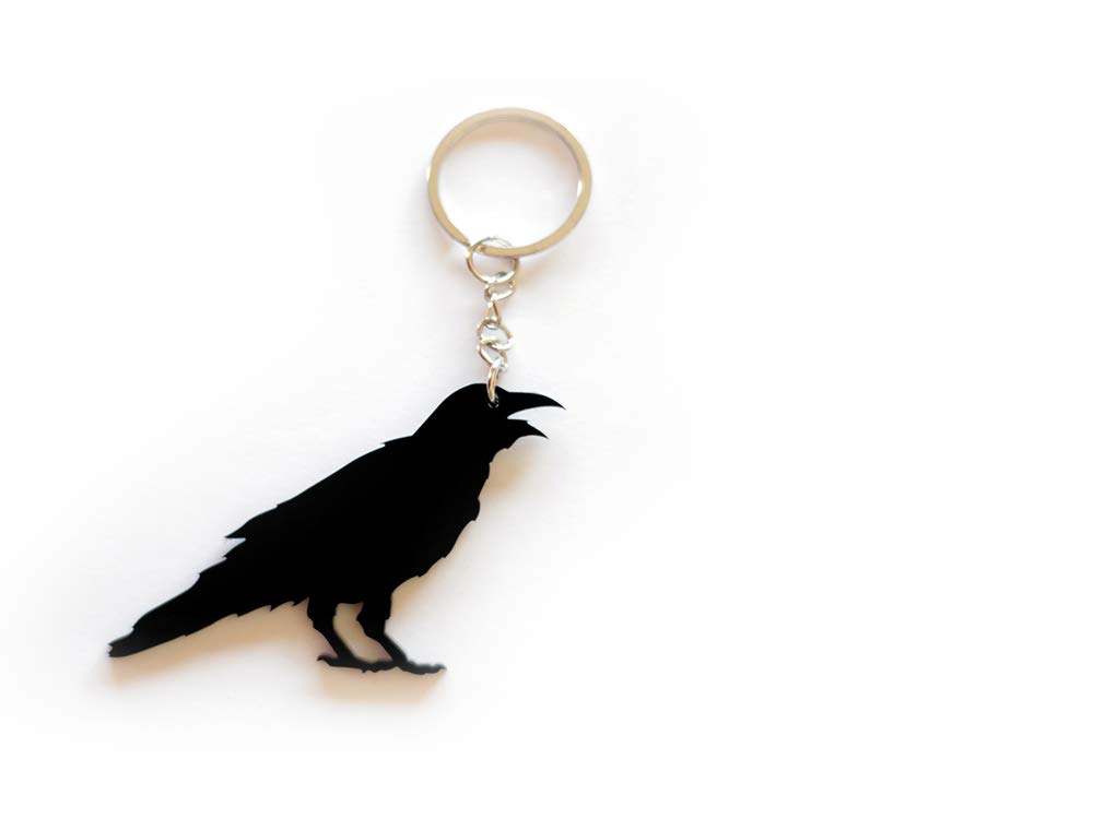 Amazon.com: Key Ring - Crow Corvus Silhouette : Handmade Products