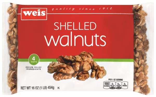 Amazon.com : Weis Quality, Walnuts Shelled, 16 Ounce : Grocery ...