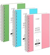 RETTACY A5 Notebook, Journals for Women Lined,Wirebound Spiral Notebook ...
