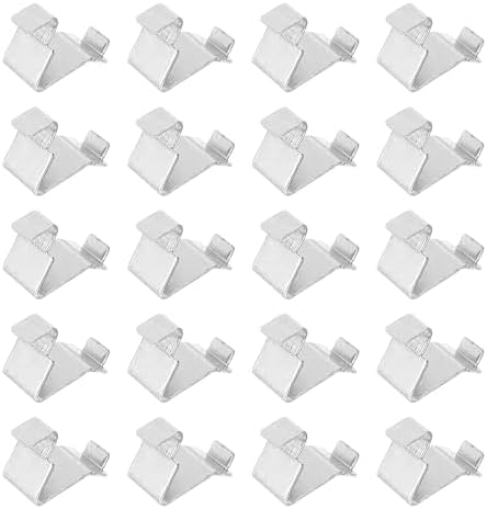 Amazon.com: Shelf Clips, 20 Pack Metal Shelf Clips Cabinet Shelf Clips ...
