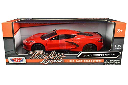 2020 Chevrolet Corvette C8 Stingray Red Timeless Legends 1/24 Diecast ...