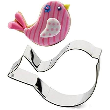 Amazon.com: Mommy Bird and Baby Bird Stainless Steel Cookie Cutters ...
