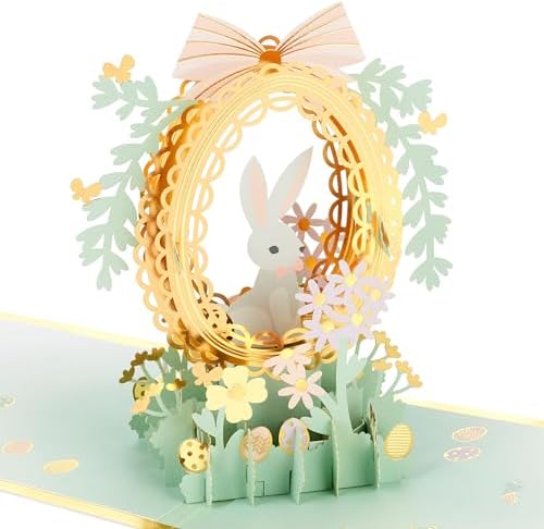 Hallmark Easter Card, Pop Up Card, 3D Easter Egg and Rabbit Design, Die ...